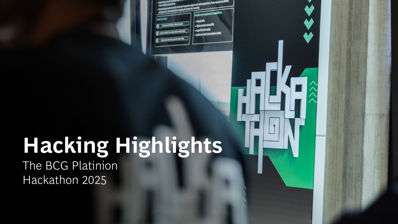 Hackathon 2025 Highlights: Innovation, Learning & Impact | Blog | BCG Platinion